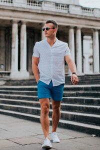 Look pantalón CORTO, como vestir bermuda, outfit SHORT 2025